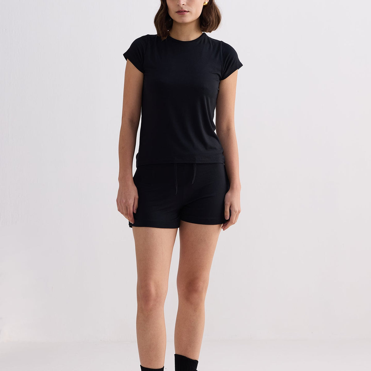 Essential Short Sleeve Tee Set in Black – Reistor